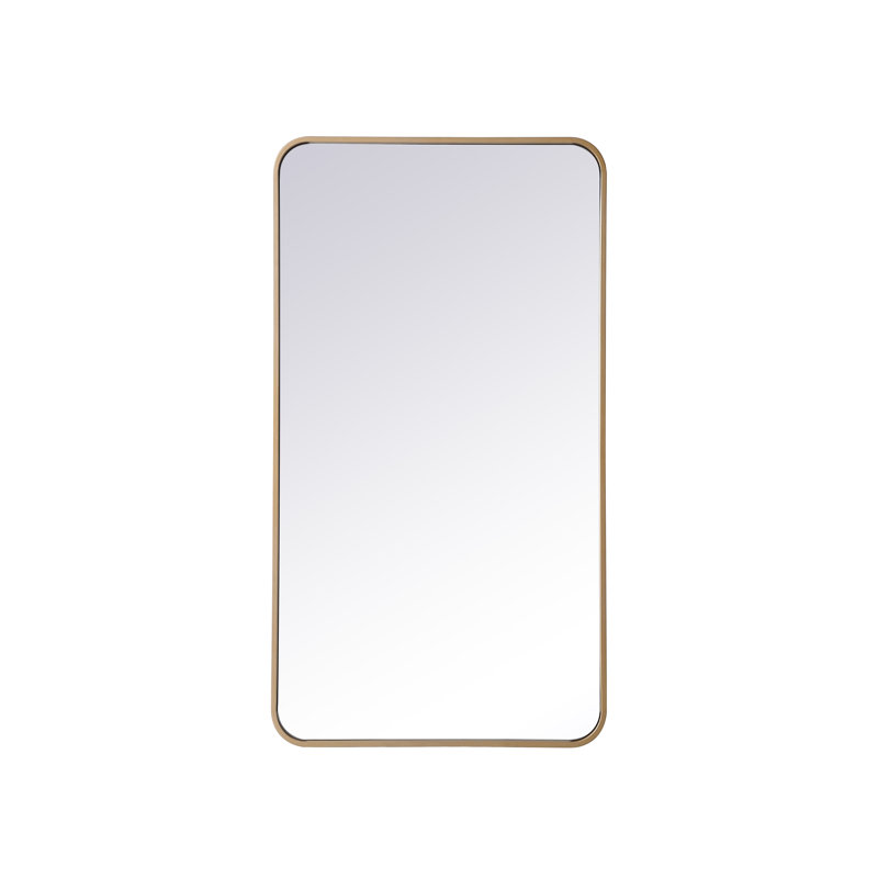 RE/FINE™ Sabine Metal Rounded Rectangle Wall Mirror & Reviews | Wayfair