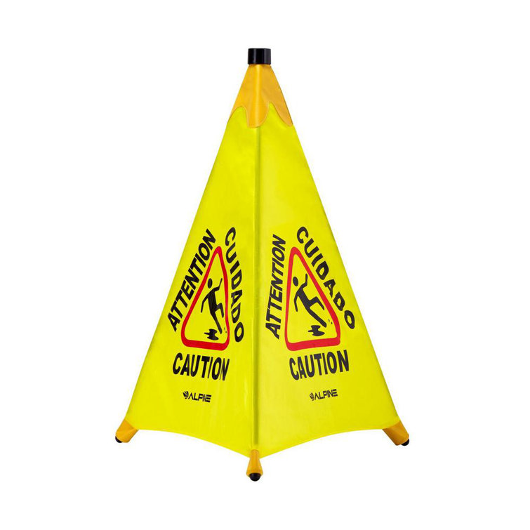 Alpine Industries 30" Pop Up Foldable Caution Wet Floor Sign - Wayfair ...