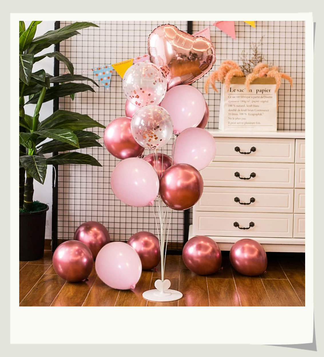The Holiday Aisle® Hikma Balloon & Rose Petal Kit, I LOVE YOU Foil ...