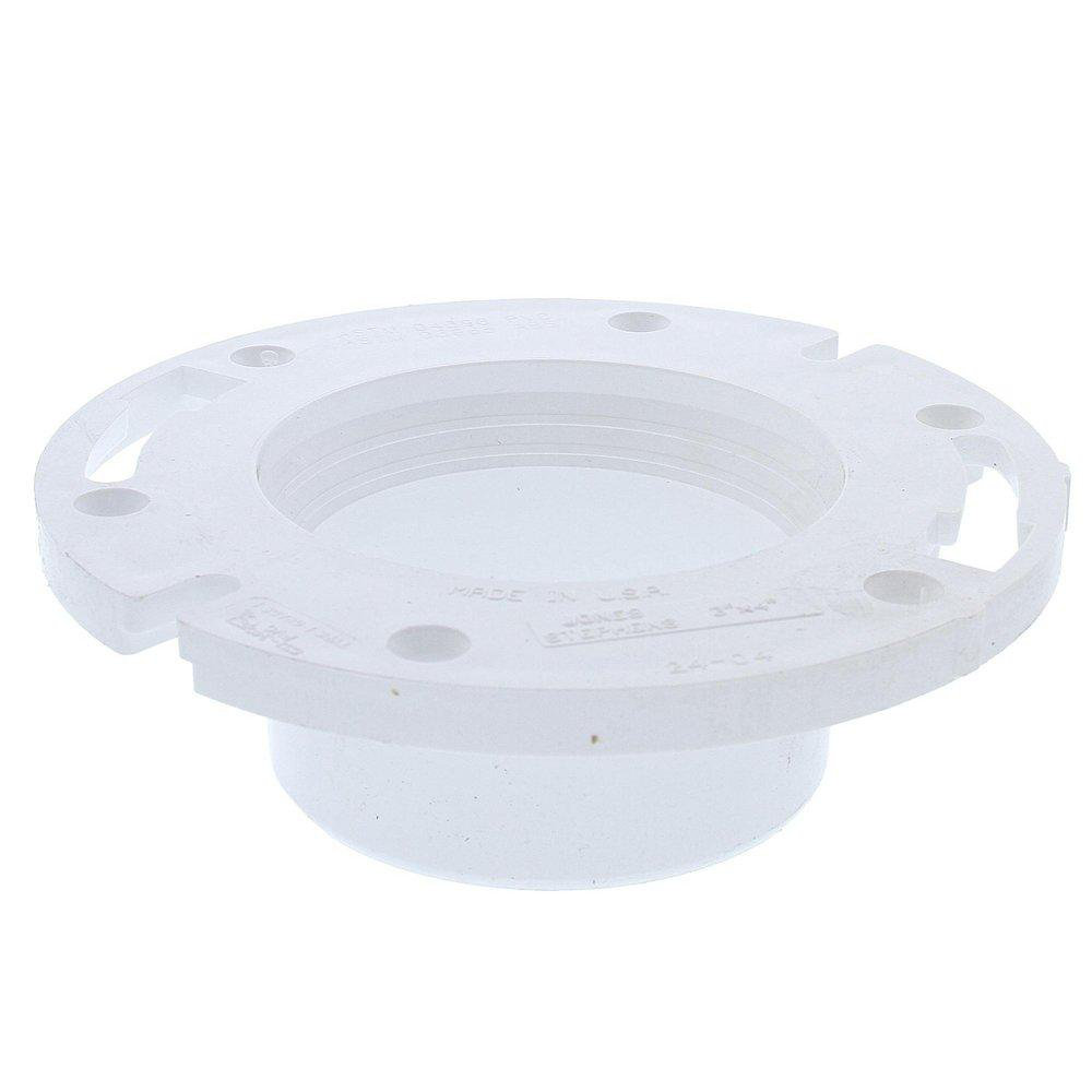 Jones Stephens 3" x 4" Plumbfit PVC Closet Flange Less Knockout | Wayfair