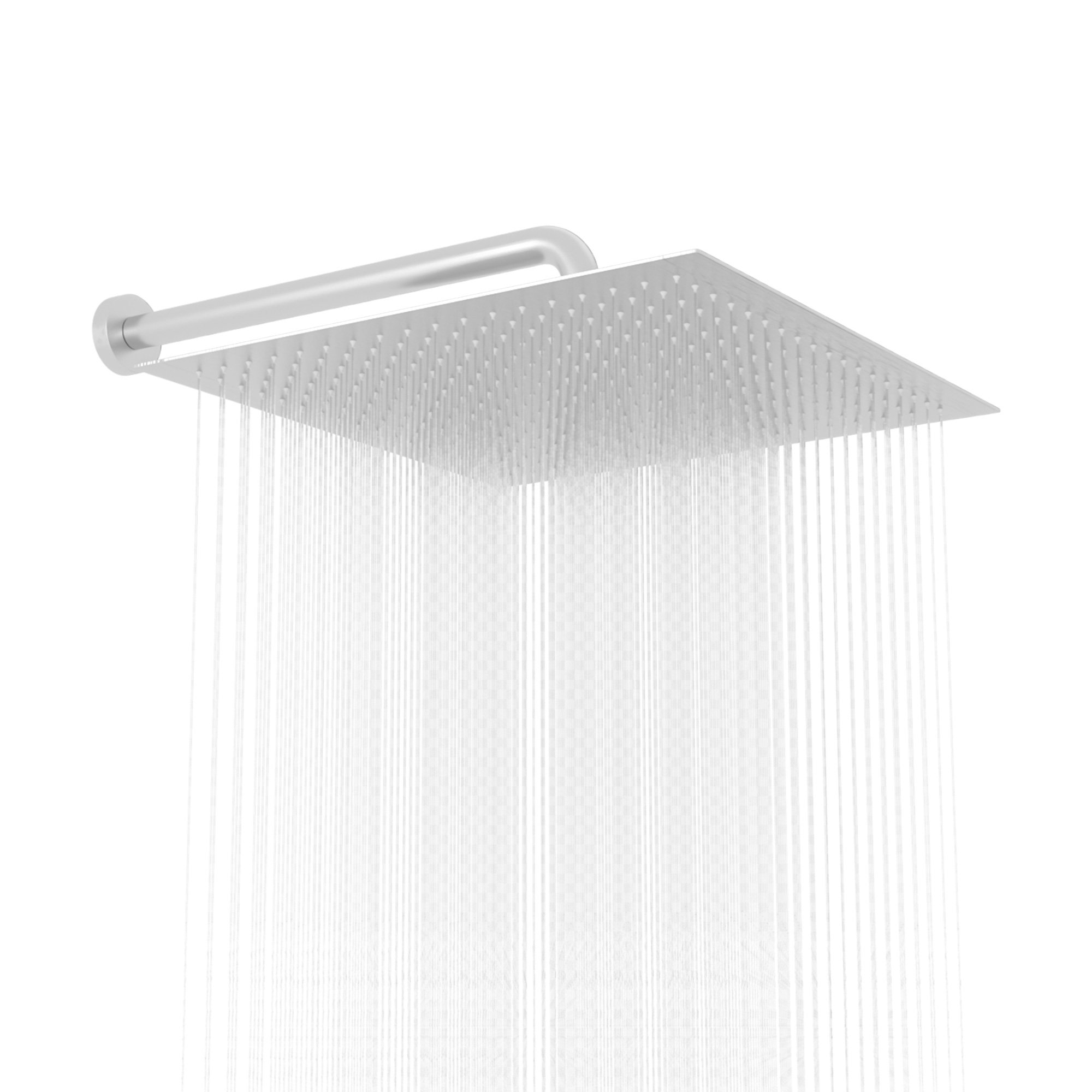 OUMUCH 16 Inch Rain Shower Head High Flow Stainless Steel Square ...