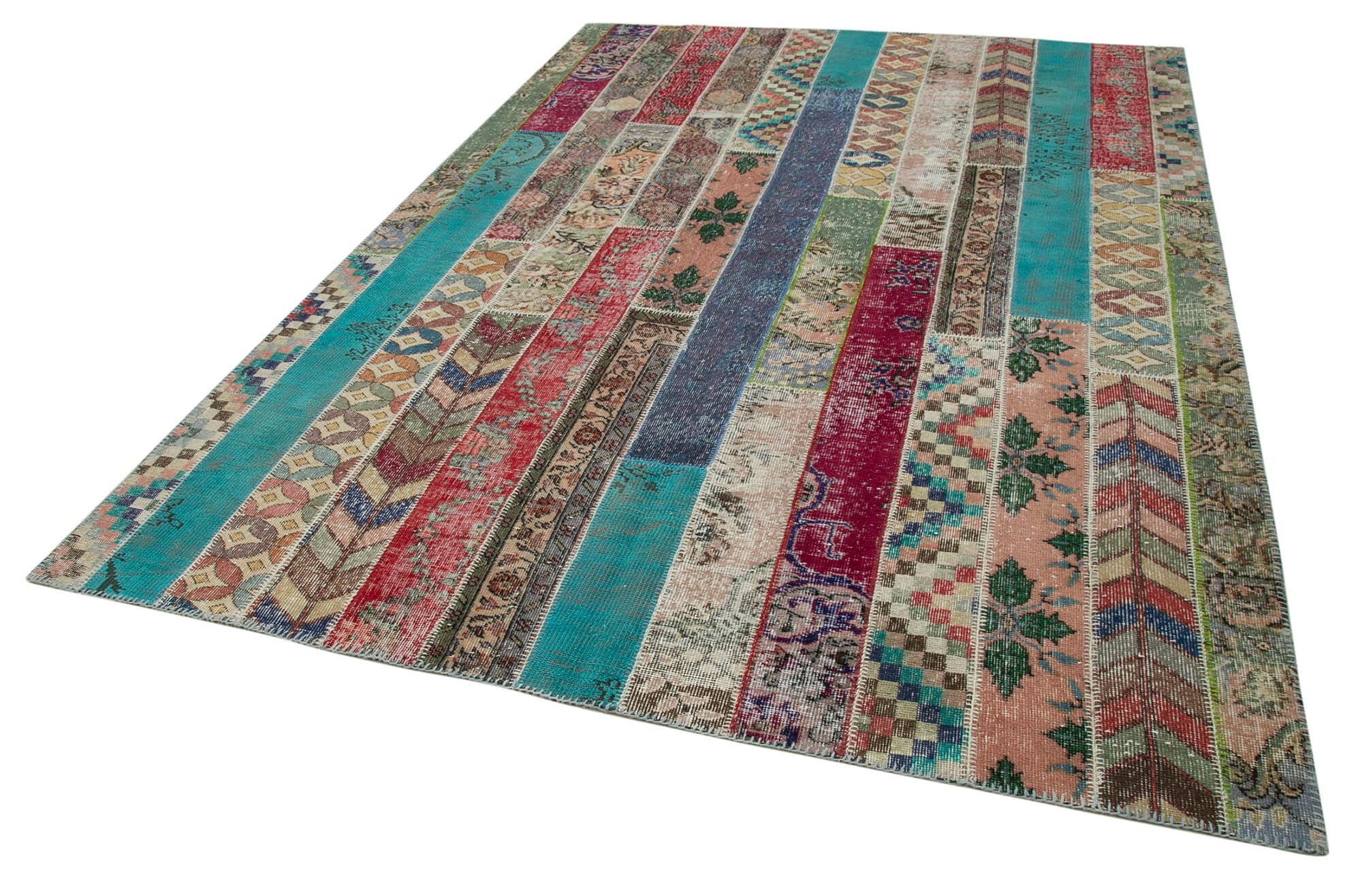 Rug N Carpet Kırk Yama Hand Knotted Wool Patchwork Rug - Wayfair Canada