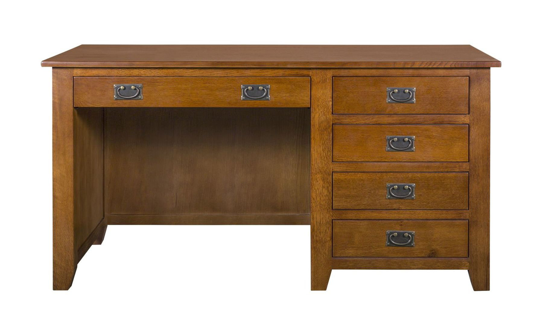 Crafters and Weavers Arts And Crafts Solid Wood Top Library Desk | Wayfair