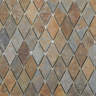 The Tile Square Rusty Slate Diamond 12" x 12" Mosaic Wall & Floor Tile ...