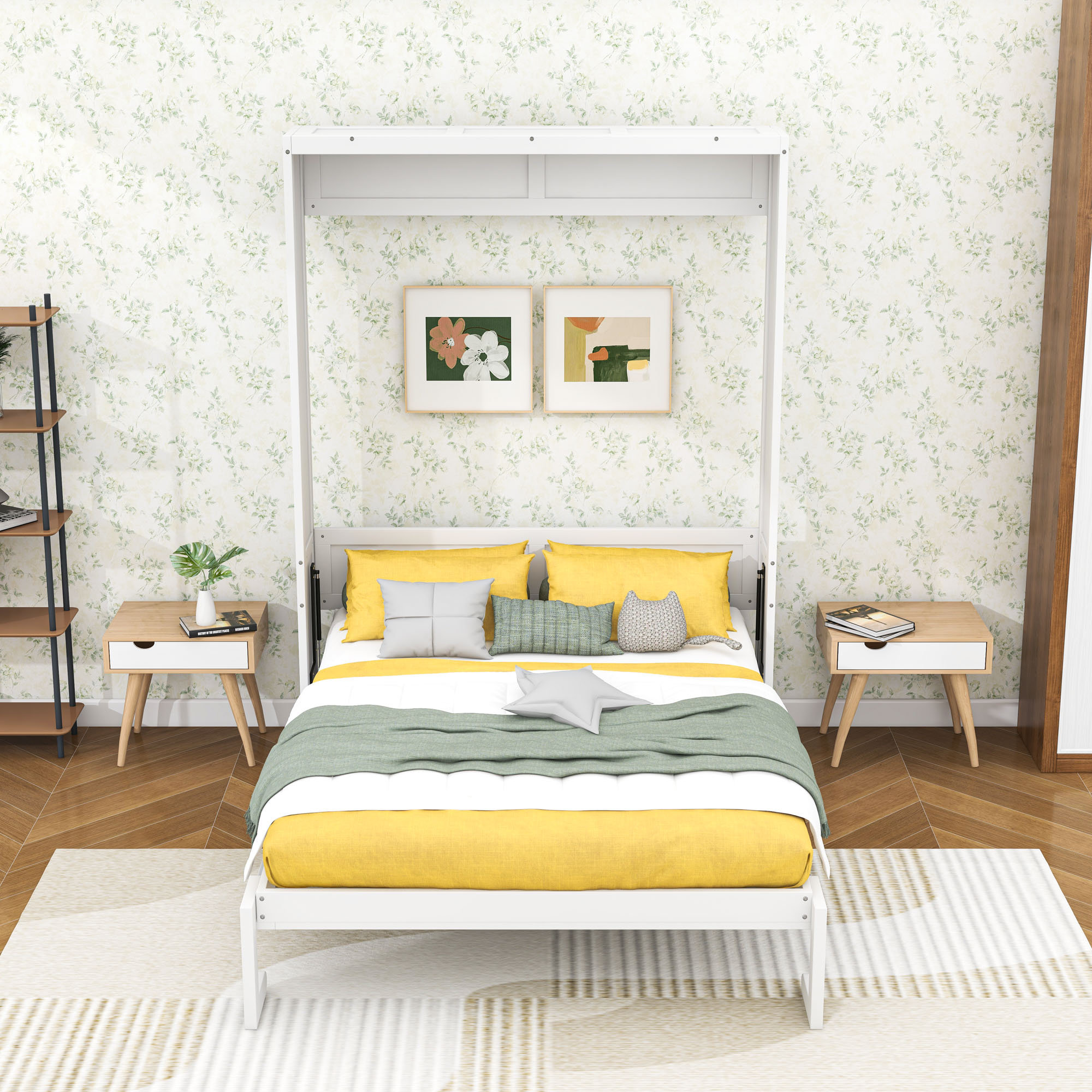 Red Barrel Studio® Wooden Murphy Platform Bed with Legs - Wayfair Canada