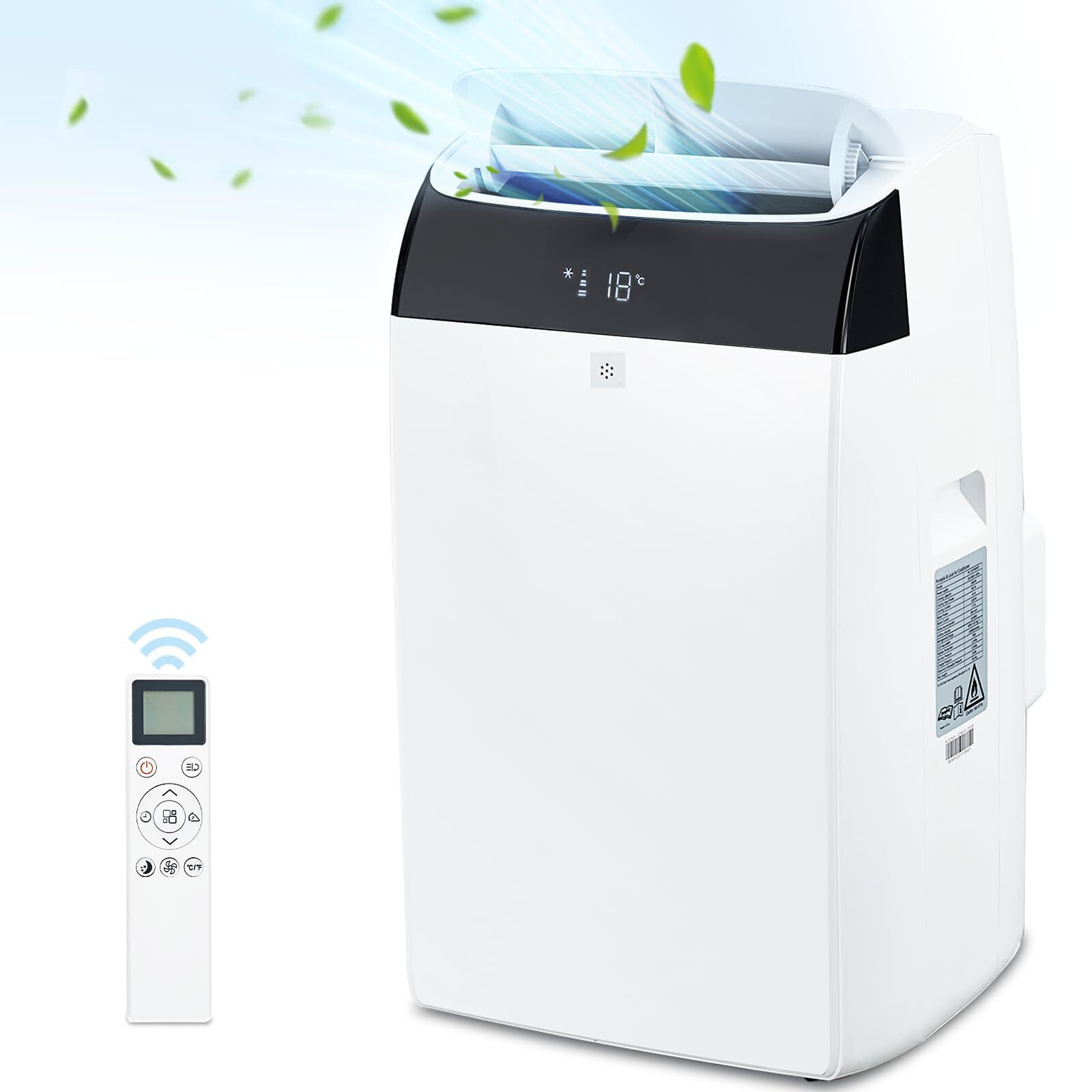 babevy 14000 BTU Portable Air Conditioner 3 In 1 With Remote Cool ...