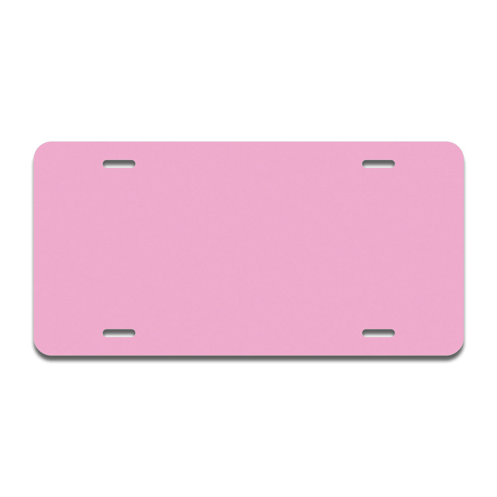 SignMission Solid Pink Aluminum Plate Frame | Wayfair