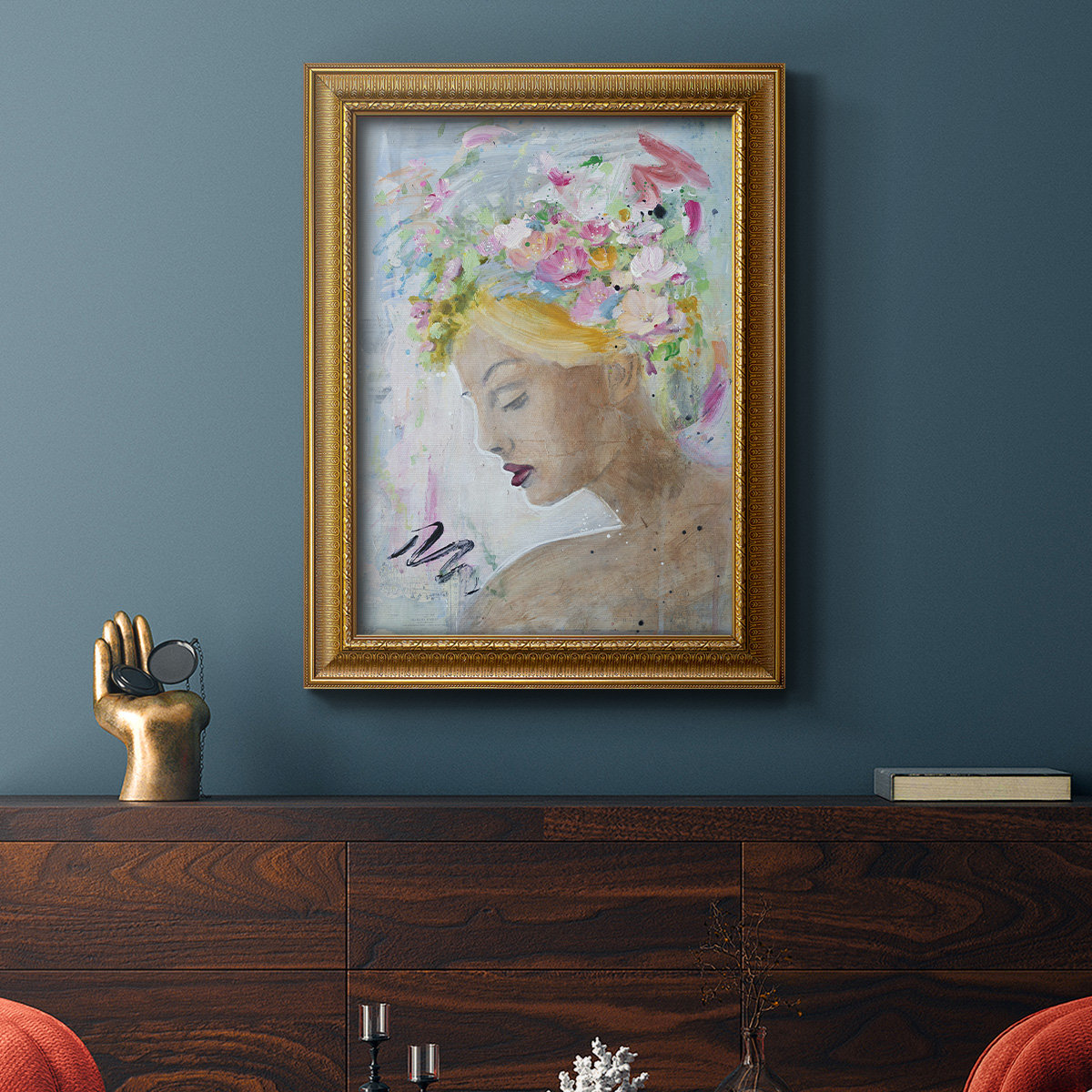 Red Barrel Studio® Femme Fleur II Premium Framed Canvas- Ready To Hang ...