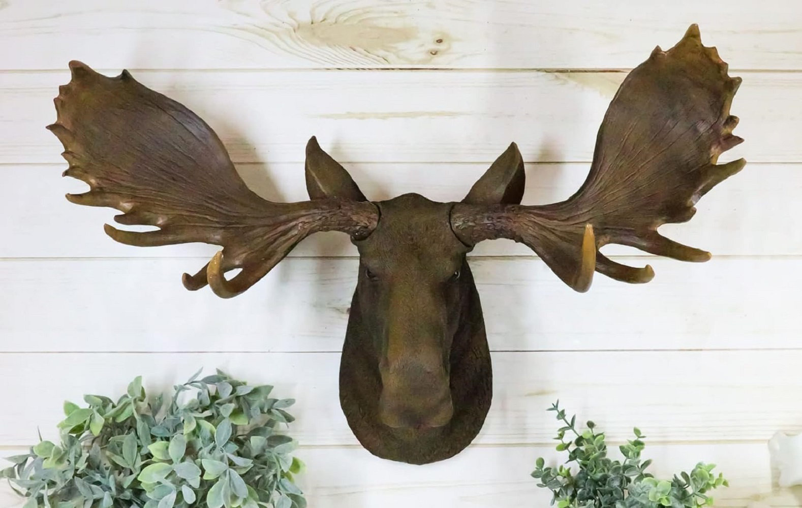 Loon Peak Rustic Wildlife The Baron North American Bull Moose Elk Deer ...