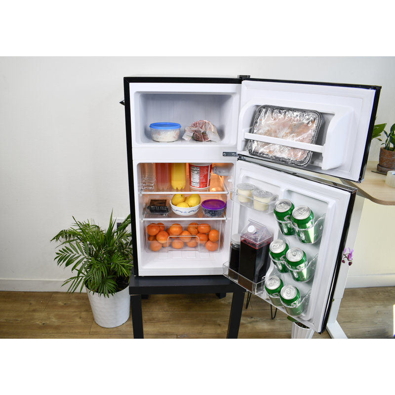 FRIGIDAIRE Retro 2-Door Compact Fridge Freezer Combo, 3.1 Cu. Ft ...