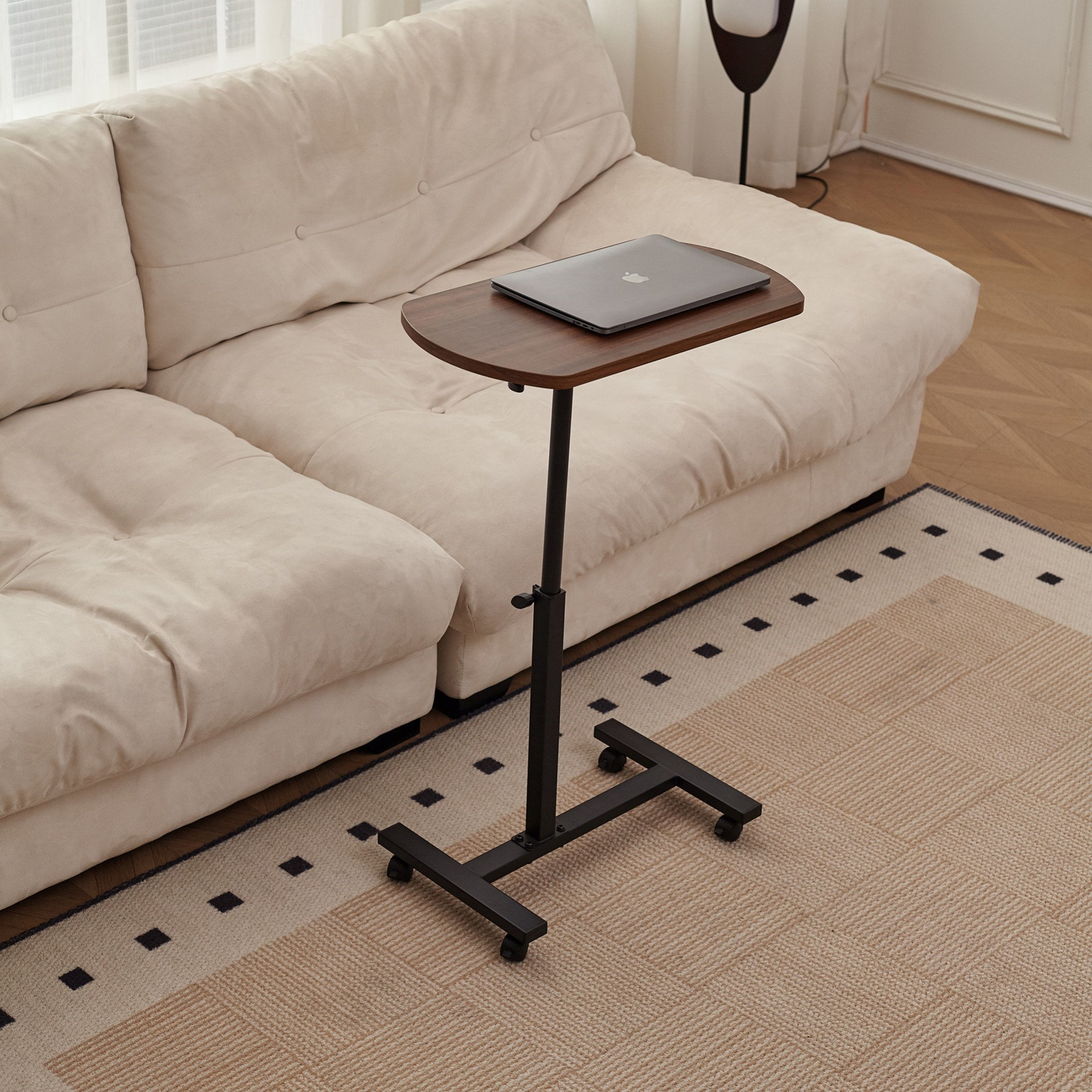 George Oliver Height Adjustable Side Table, Laptop Holder End Stand ...