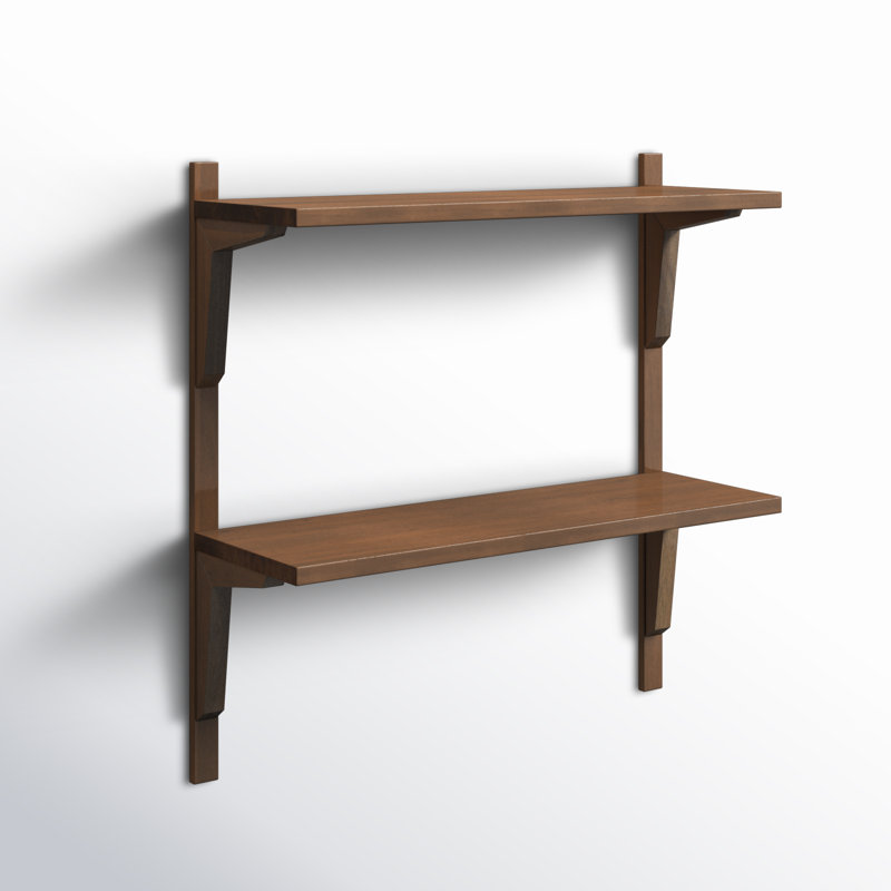 AllModern Baez Poplar Solid Wood Wall Shelf & Reviews | Wayfair