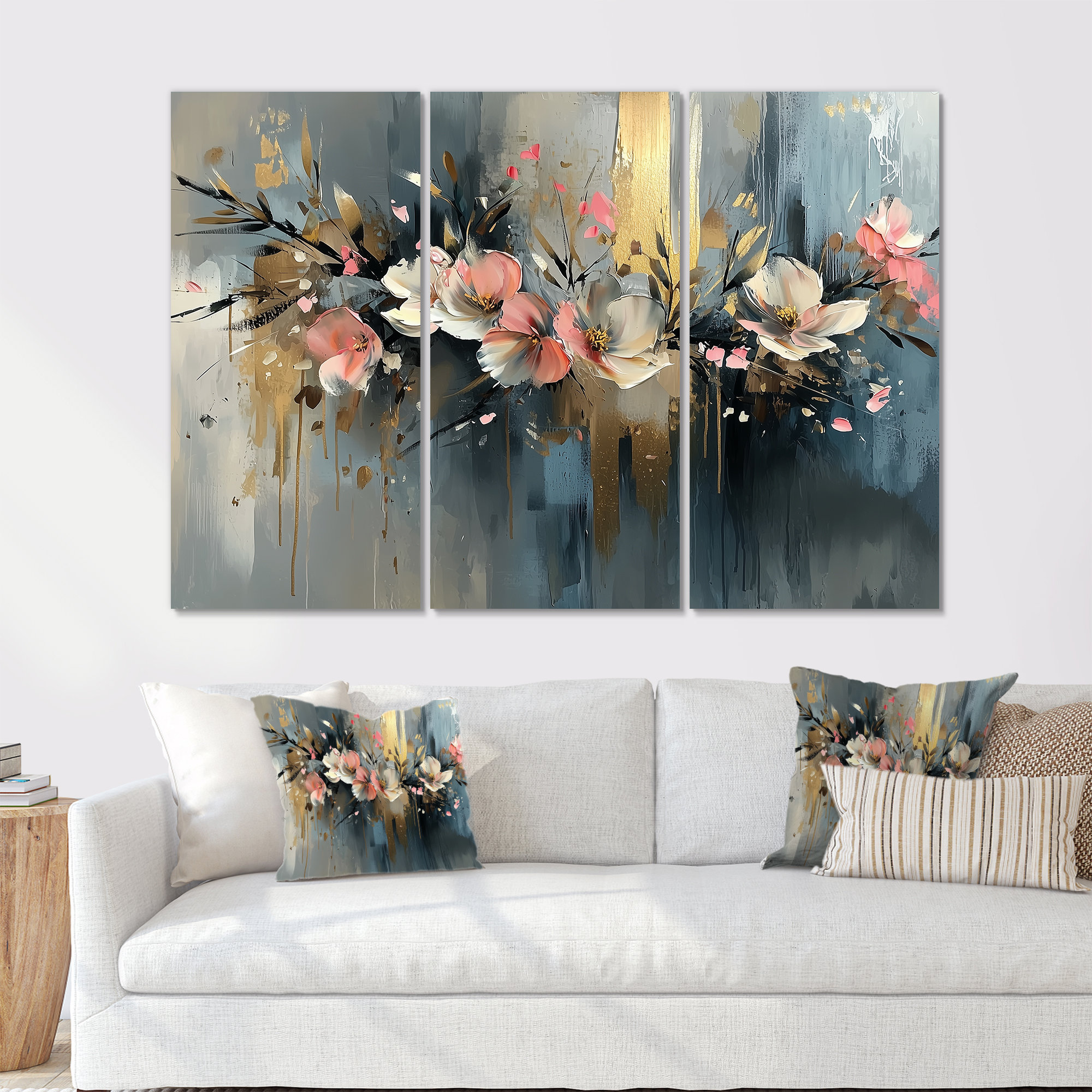 Mercer41 Mistic Symphony Of Abstract Fuschia Flowers III - Fuschia Wall ...