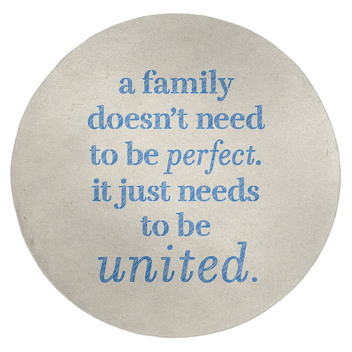 East Urban Home Handwritten Family Love Quote Poly Chenille Rug | Wayfair