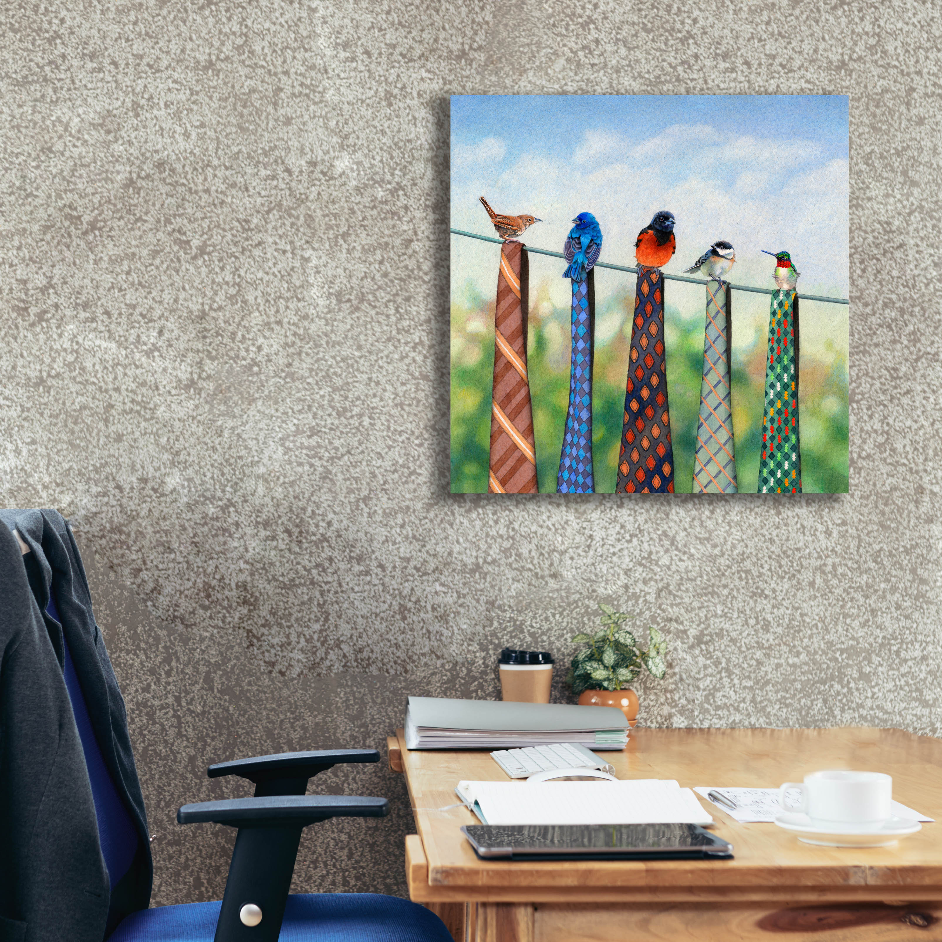 Lark Manor™ 'Clothespins' by Marvindale Canvas Wall Art | Wayfair