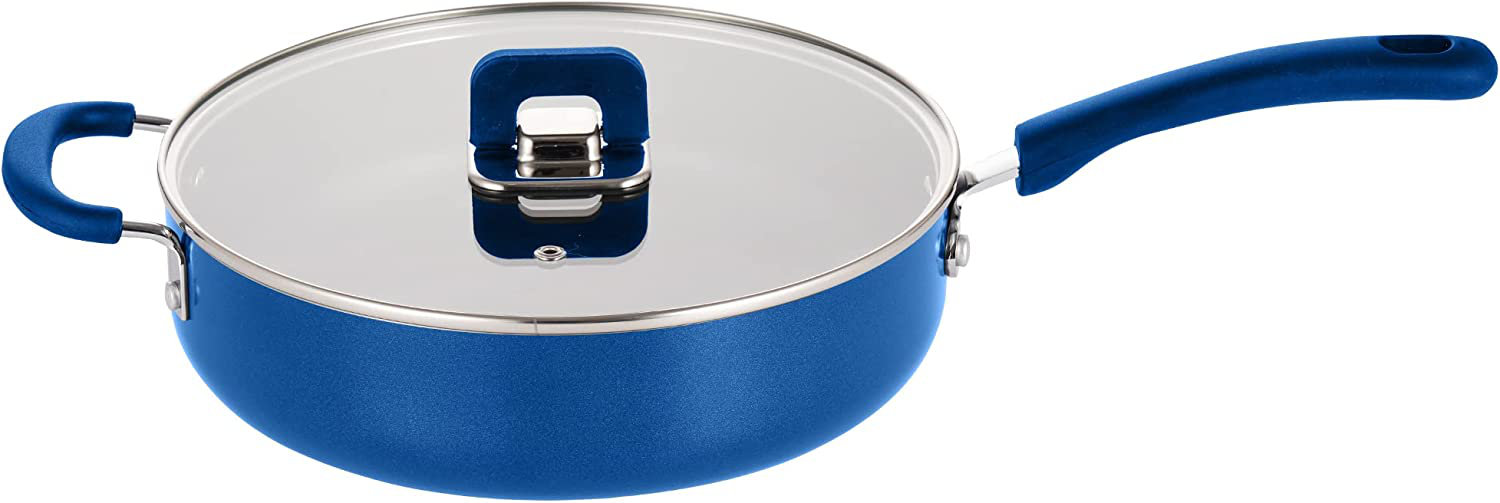 NutriChef 11'' Non-Stick Open Fry Pan - Non-Stick Stylish Kitchen ...