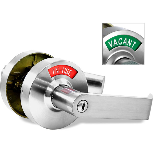VIZILOK Privacy Indicator Lock and Lever C3FK, Large in-USE or Vacant ...