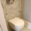 DeerValley Two-Piece Toilet Dual Flush Elongated Wall Mount Toilet With ...