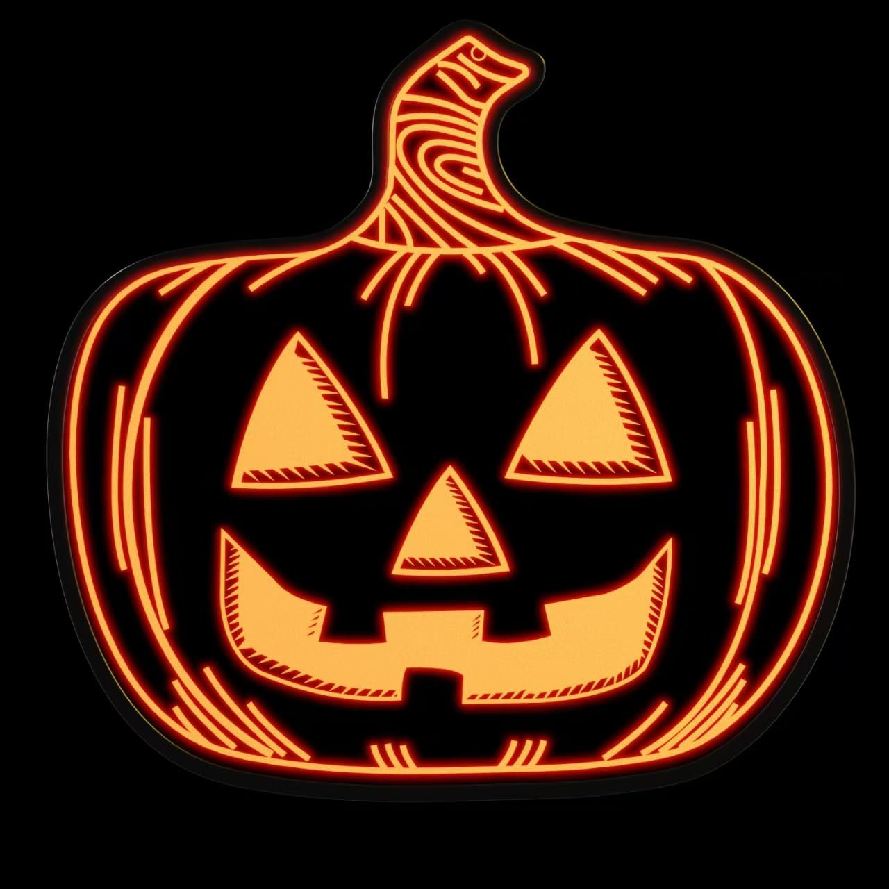 The Holiday Aisle® "15" Halloween Pumpkin Lighted Sign with Timer for ...