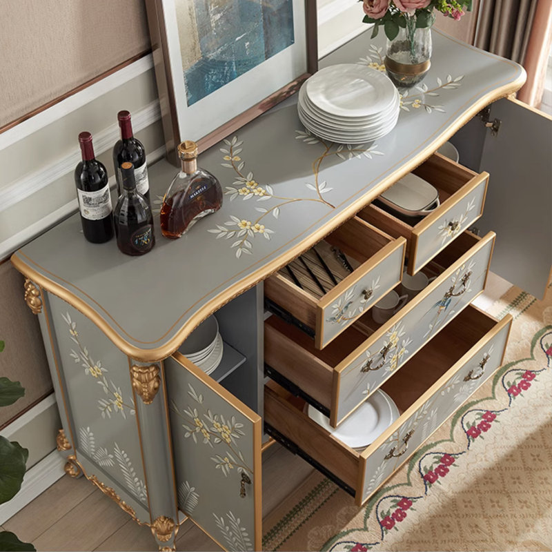 Liu's ink furniture European-Style Hand-Painted Sideboard | Wayfair