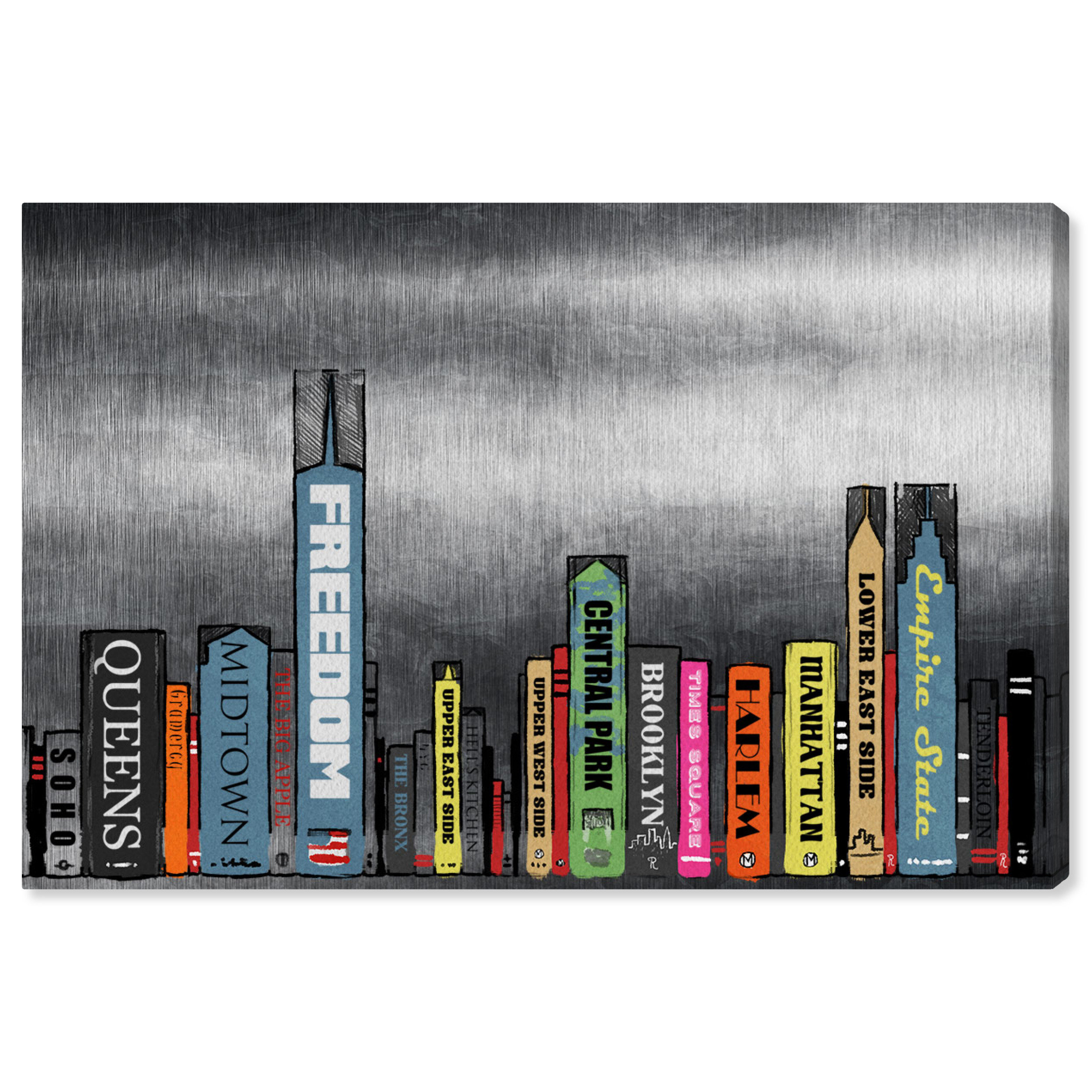 Art Remedy United States Cities New York City Skyline Books - Painting ...
