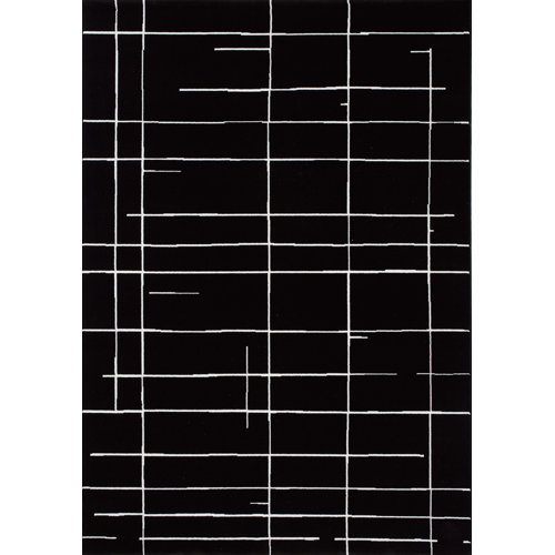 Black Modern Area Rugs You'll Love | Wayfair