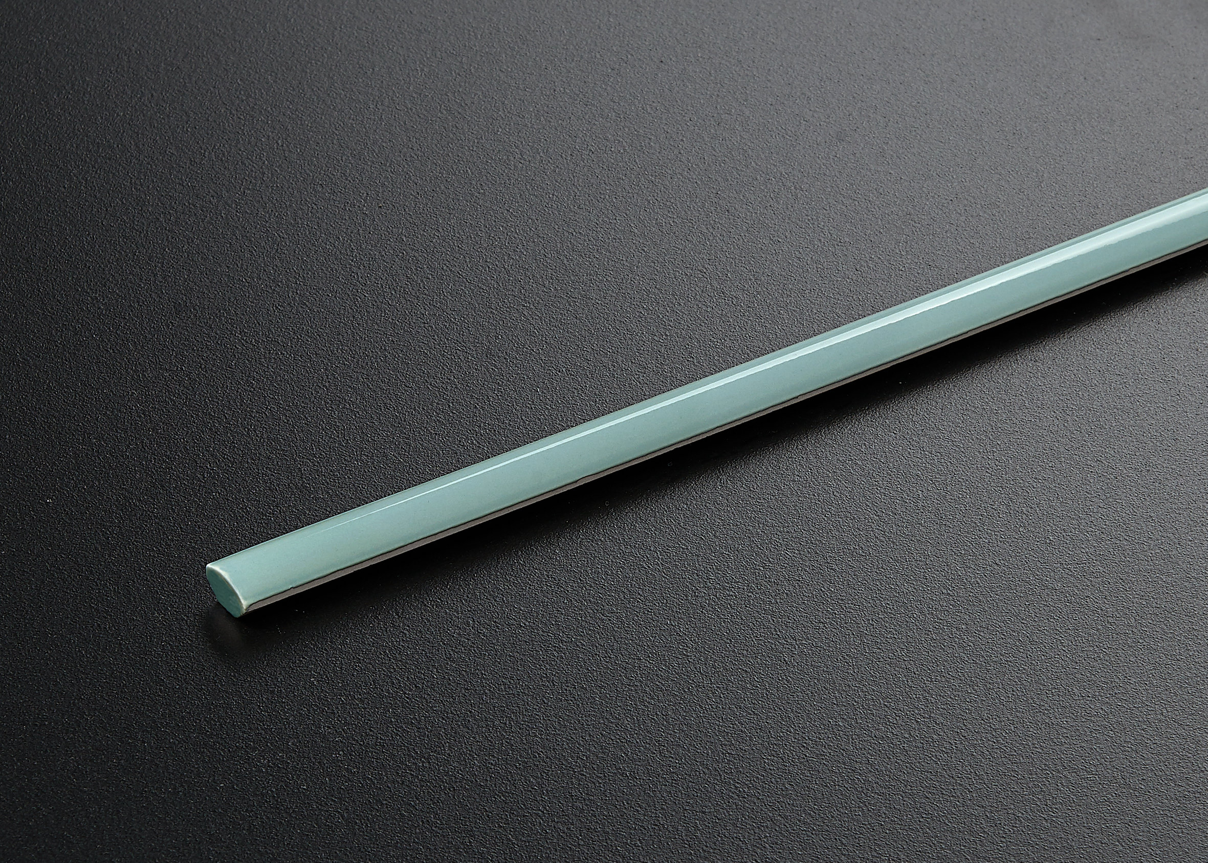 Walkon Tile Mason 12" x 0.5" Glossy Ceramic Quarter Round Tile Trim in ...