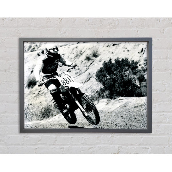 Rosalind Wheeler Motorcross Retro Race - Single Picture Frame Art ...