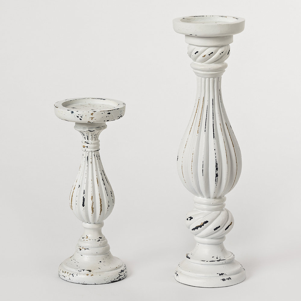 Ophelia & Co. 2 Piece Plastic Tabletop Candlestick Set & Reviews | Wayfair