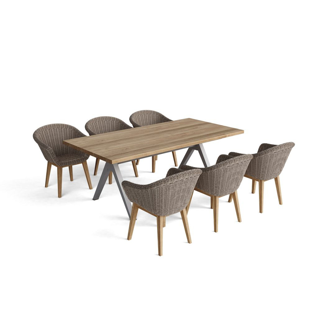 Anderson Teak 7-pc Alura Padua Dining Table Set | Perigold