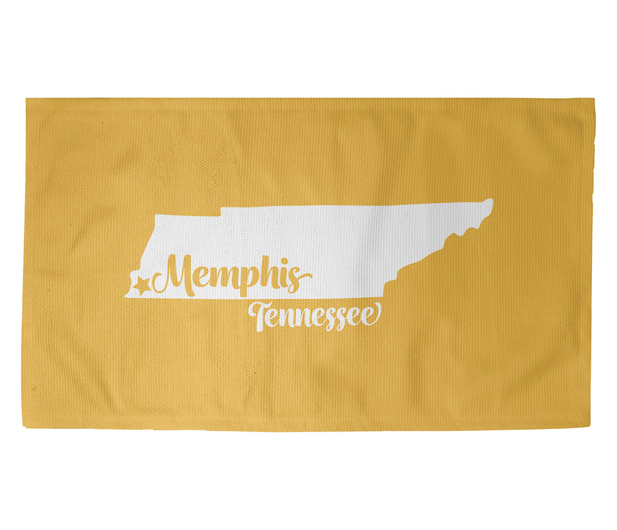 East Urban Home Memphis Tennessee Yellow Area Rug | Wayfair