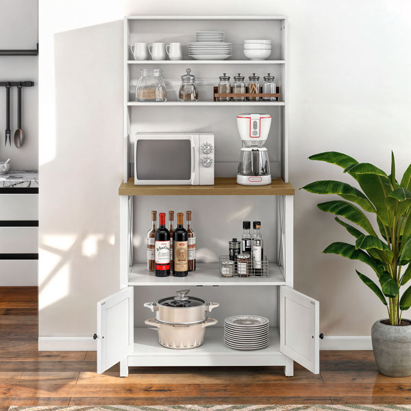 Red Barrel Studio® Steffin 31.4'' W Manufactured Wood Shelving Unit ...