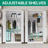 Latitude Run® 36 Inch Wide Metal Wardrobe Cabinets Storage Cabinets ...