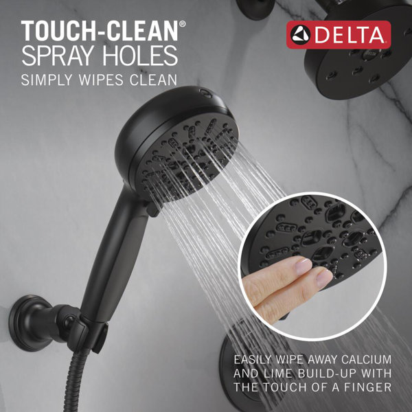 Delta ProClean 7-Spray Wall-Mount Handheld Shower Head, High Pressure ...