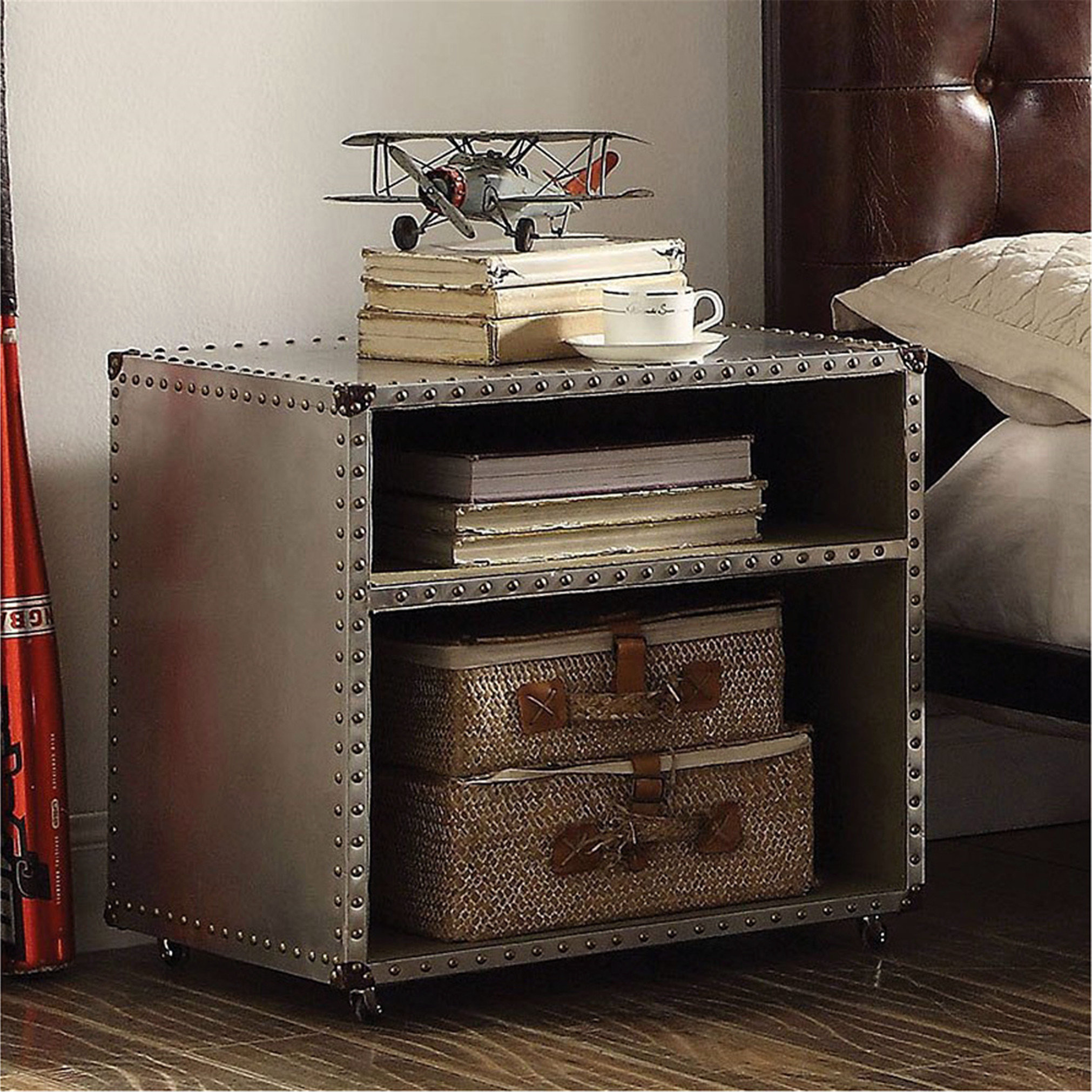 Trent Austin Design Pine Wood Nightstand with 2 Drawers, a Stylish and ...