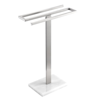 MASMIO Hand Towel Stand With Marble Base, S-Shape Towel Rack | Wayfair