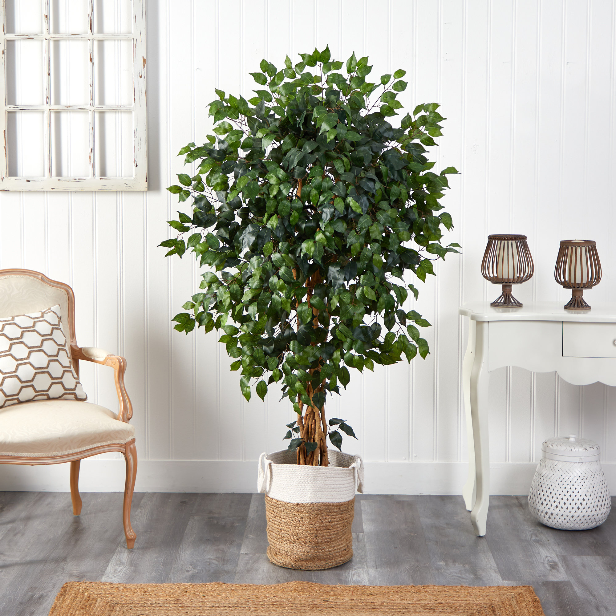 Primrue 66'' Artificial Ficus Tree in Planter - Wayfair Canada