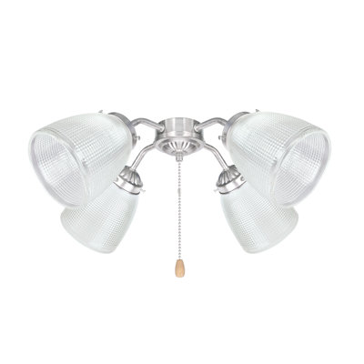 Latitude Run® 5.375" H x 4.625" W Glass Empire Ceiling Fan Fitter Shade ...