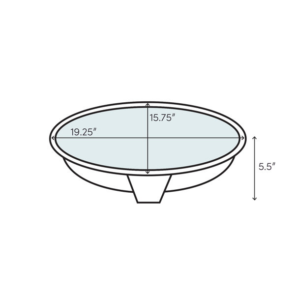 American Standard Ovalyn 15.75'' Ceramic Oval Undermount Bathroom Sink ...