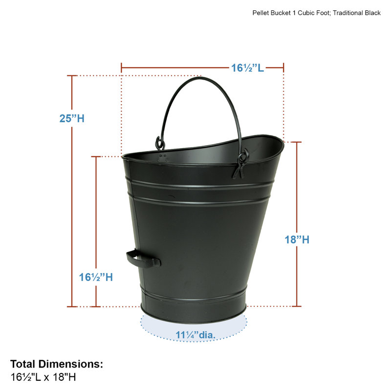 Gracie Oaks Pecktonville Pellet Bucket "& Reviews" | Wayfair