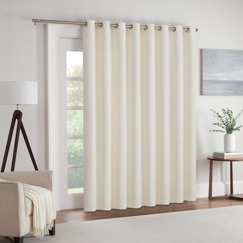 Eclipse Curtains Eclipse Kendall Thermaback Grommet Extra Wide Sliding ...