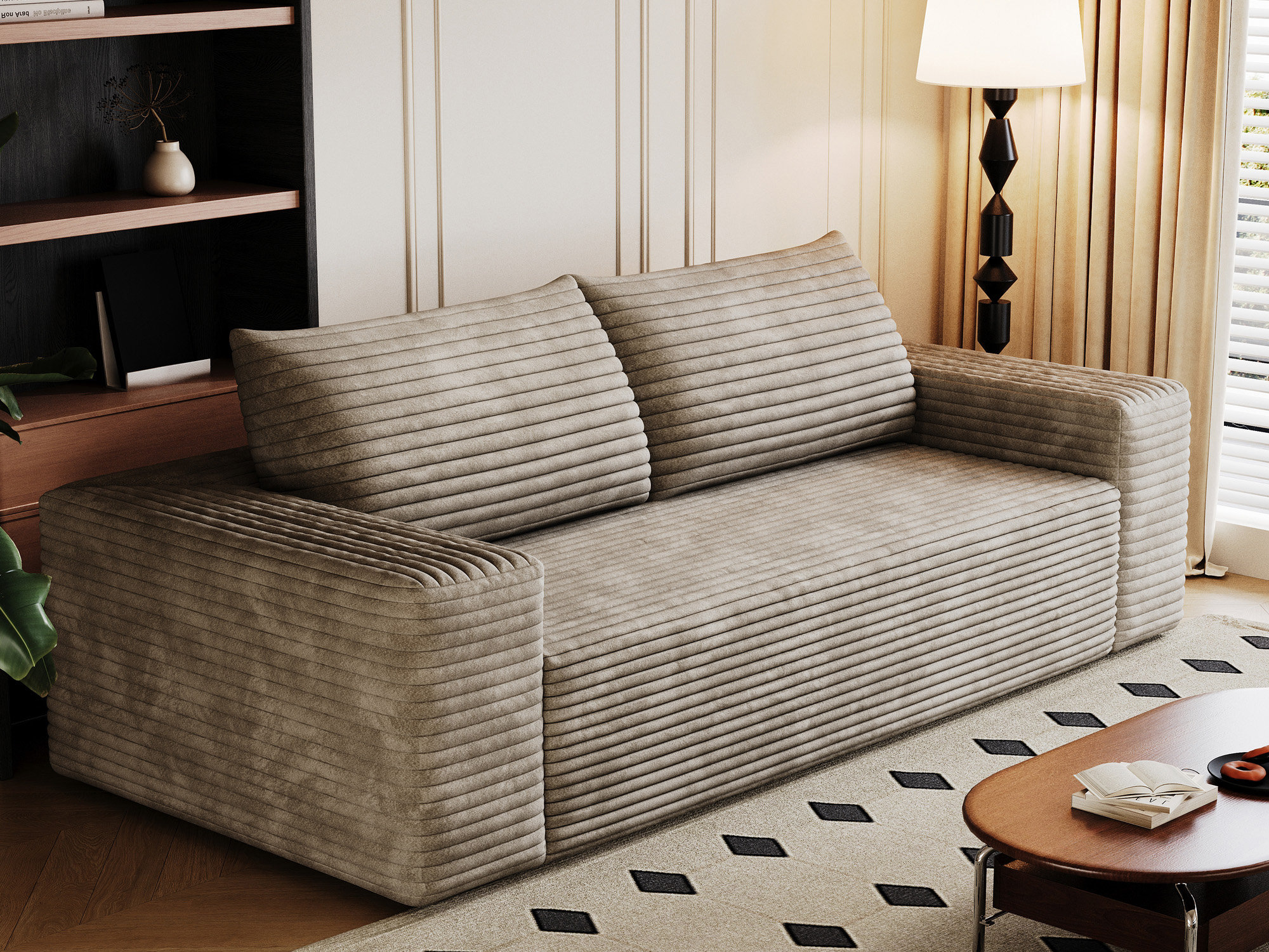 Wrought Studio 71'' Corduroy Square Arm Sofa - Wayfair Canada