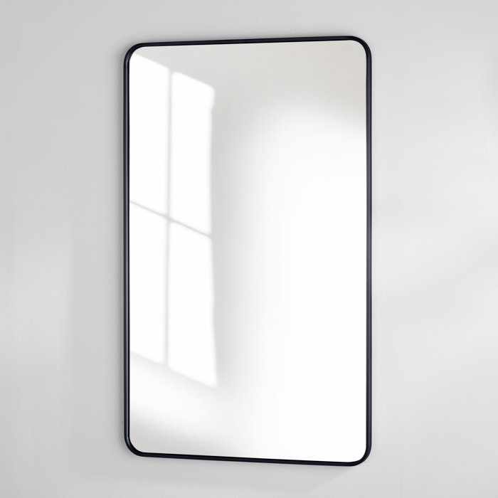 Sabine Metal Rounded Rectangle Wall Mirror & Reviews | Joss & Main