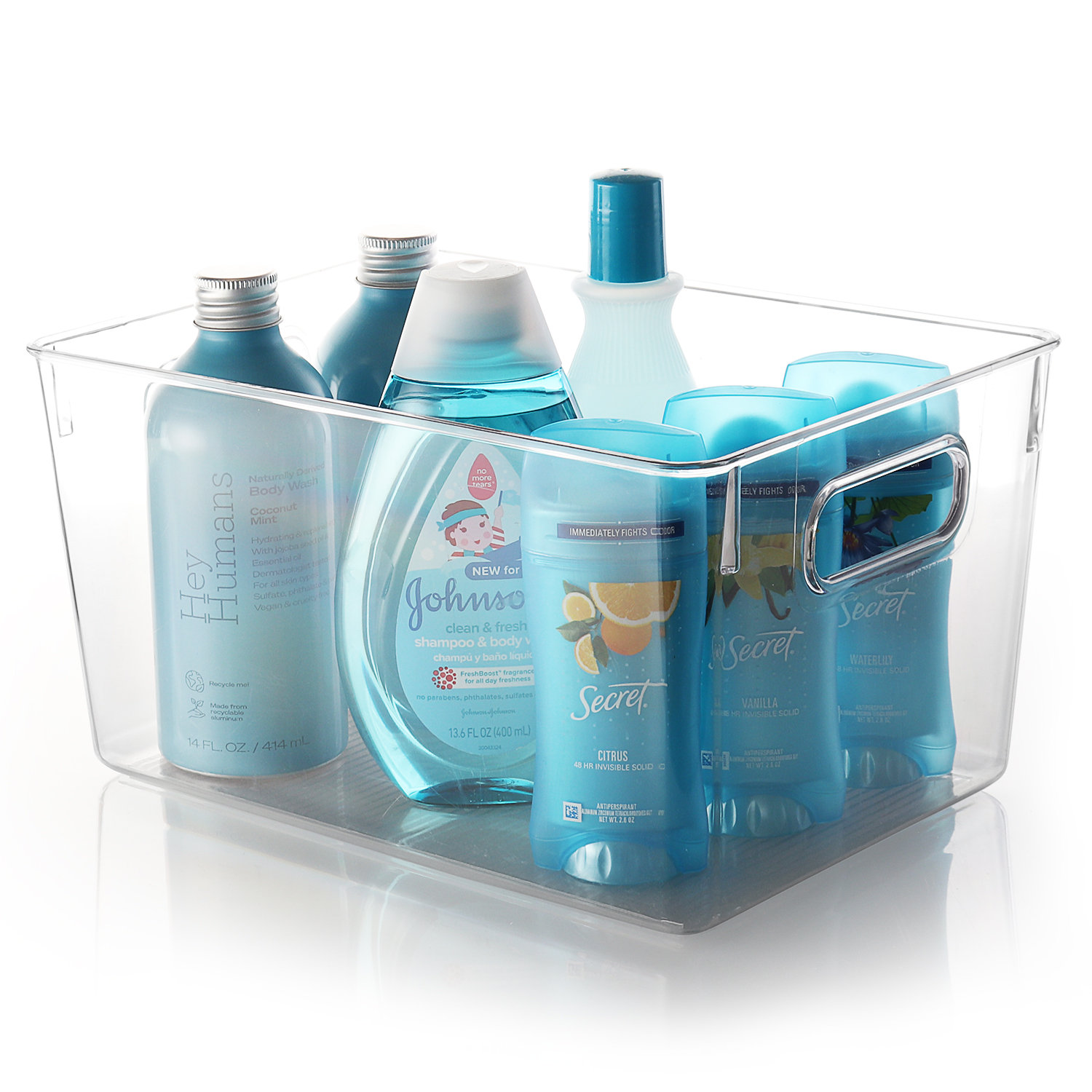 StorageBud Storagebud Acrylic Stackable Bathroom Storage Bins - Vanity ...