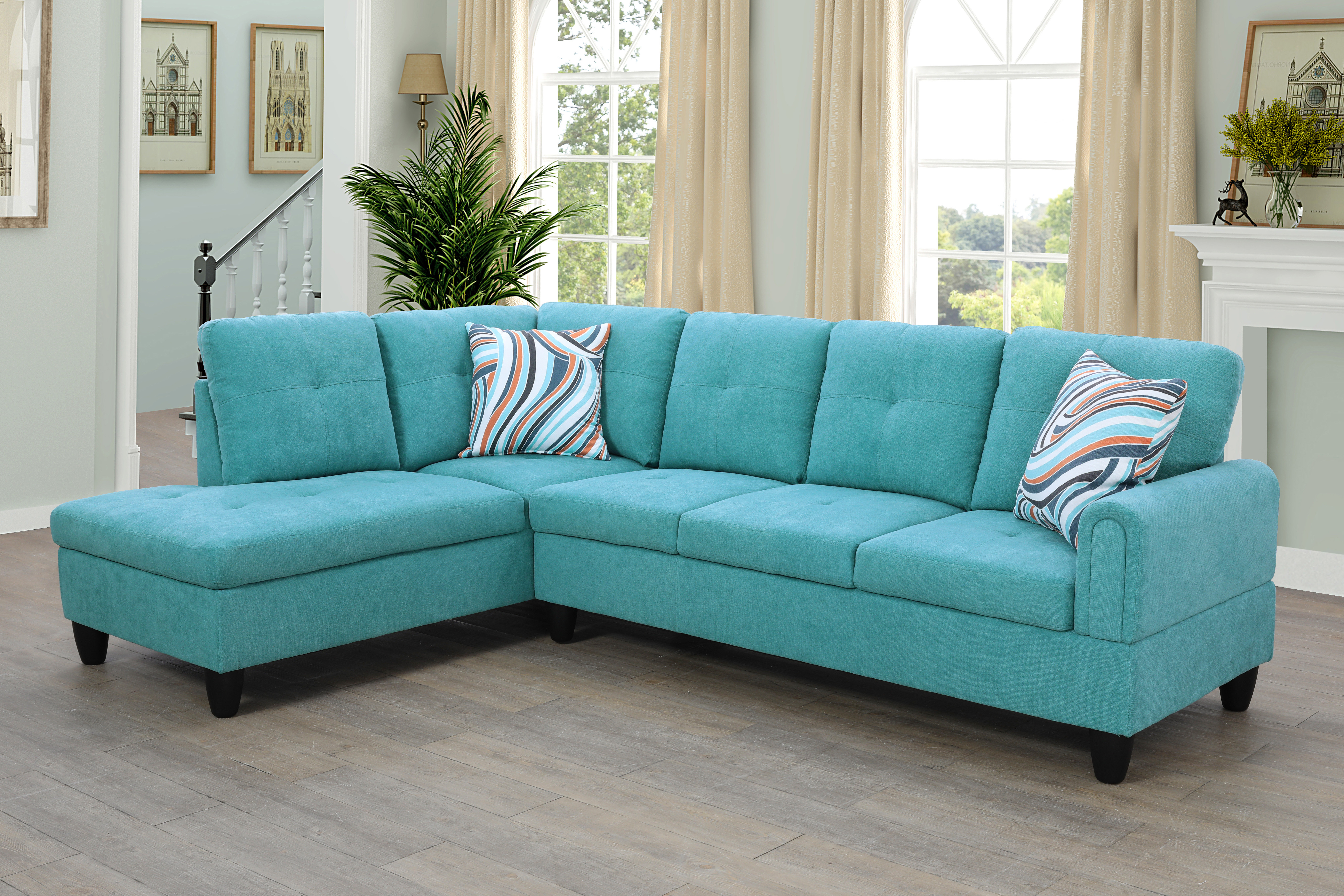 Zipcode Design™ Gilstrap 97" Wide Left Hand Facing Sofa & Chaise ...