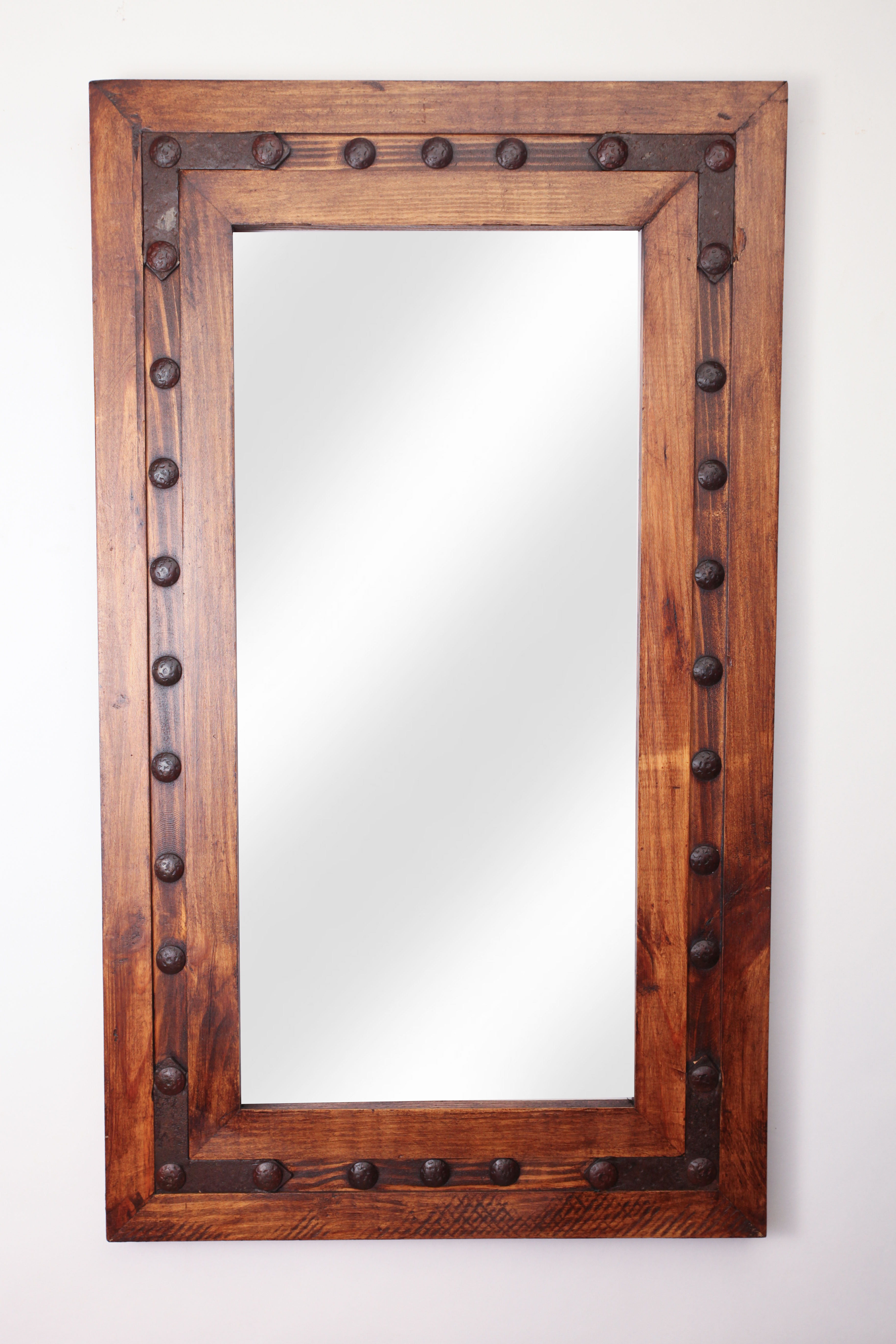 Loon Peak® Rectangle Wood Rustic Distressed Accent Mirror & Reviews ...