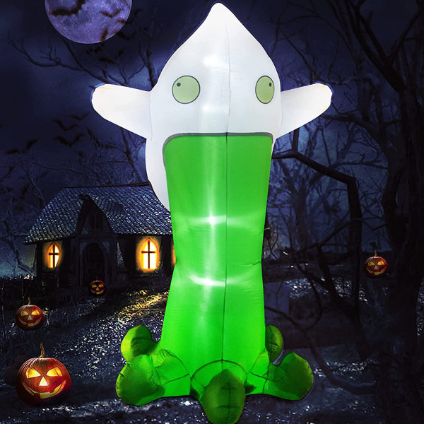 The Holiday Aisle® 10Ft Throwing up Ghost Inflatable | Wayfair