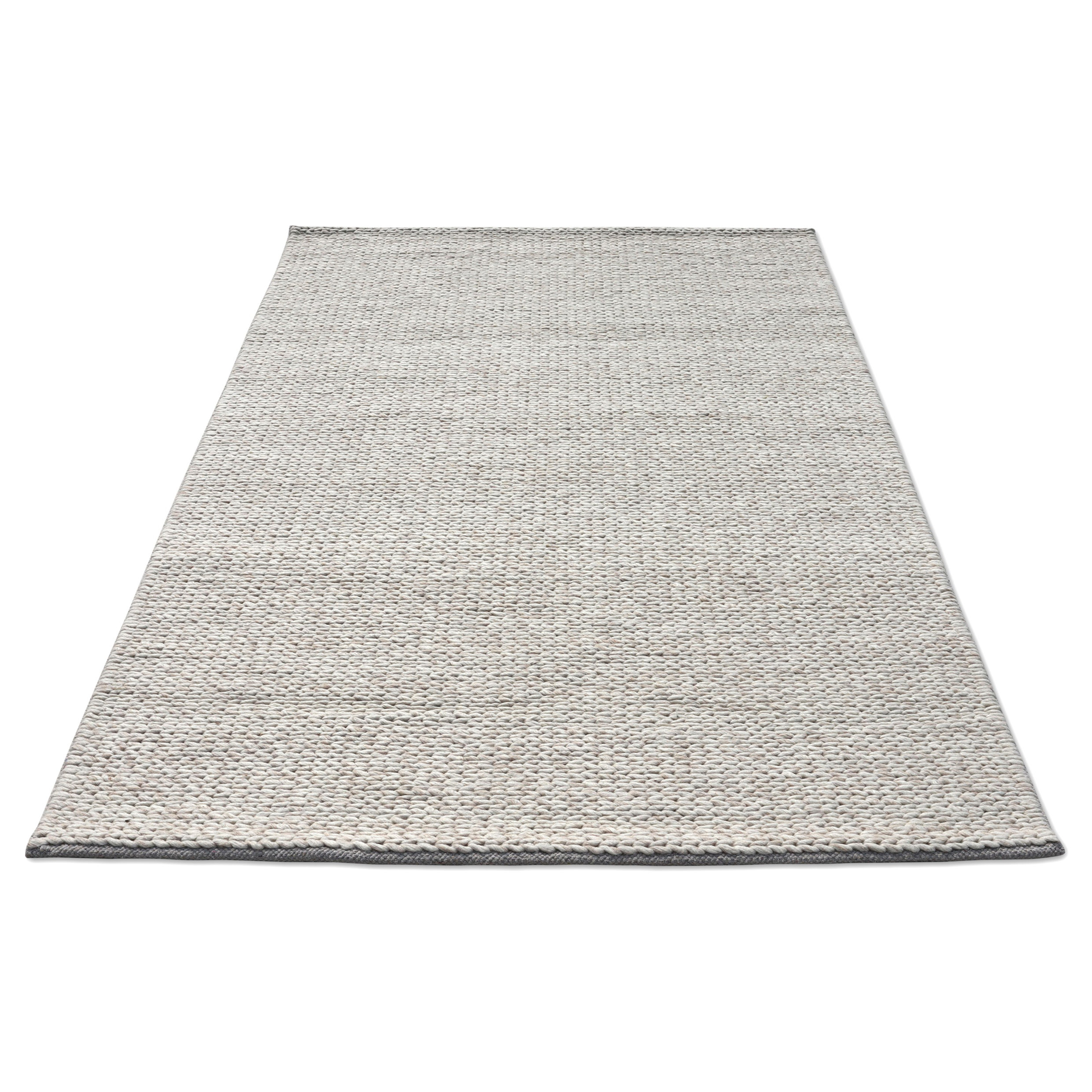 Tufty Home Braided Handmade Weave Medium Pile Ivory Wool Area Rug By ...