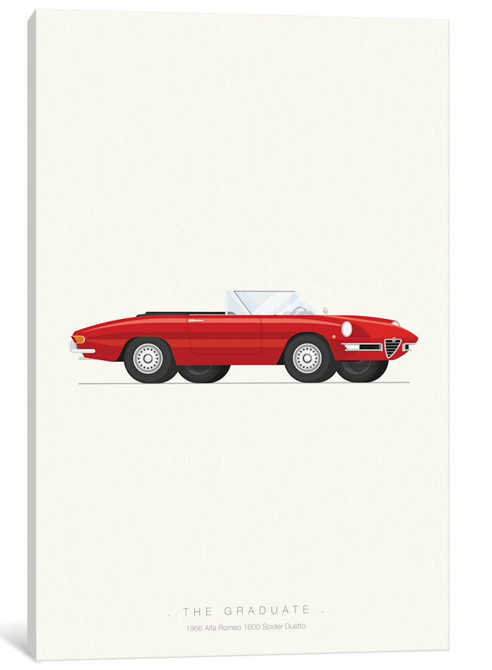 East Urban Home 'Famous Cars Series: The Graduate' Graphic Art Print on ...