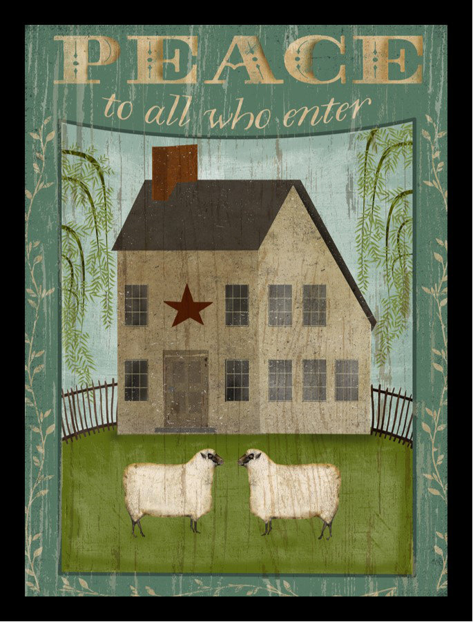 Buy Art For Less 'Peace House Poster' Picture Frame Graphic Art | Wayfair